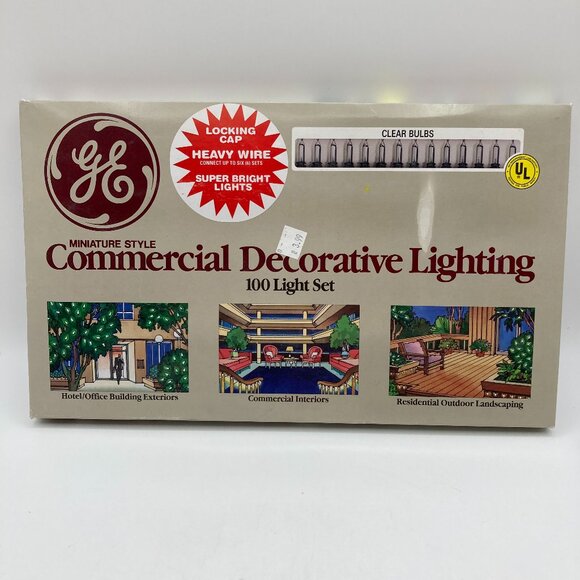 Holiday | Vintage Ge Commercial Decorative Lighting 10 Clear Light Set Christmas New | Poshmark